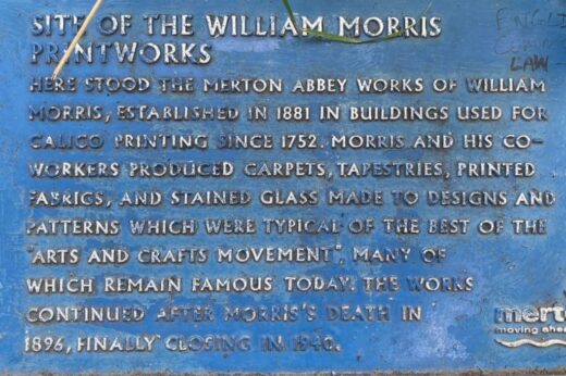 William Morris Factory Site by the River Wandle