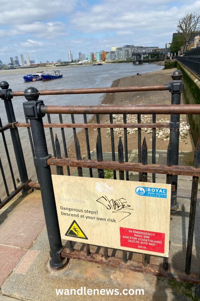 Greenwich Beach on the River Thames in London