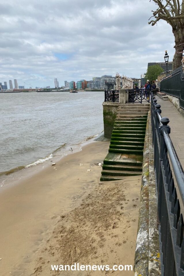 Greenwich Beach on the River Thames in London