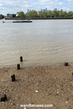 Greenwich Beach on the River Thames in London