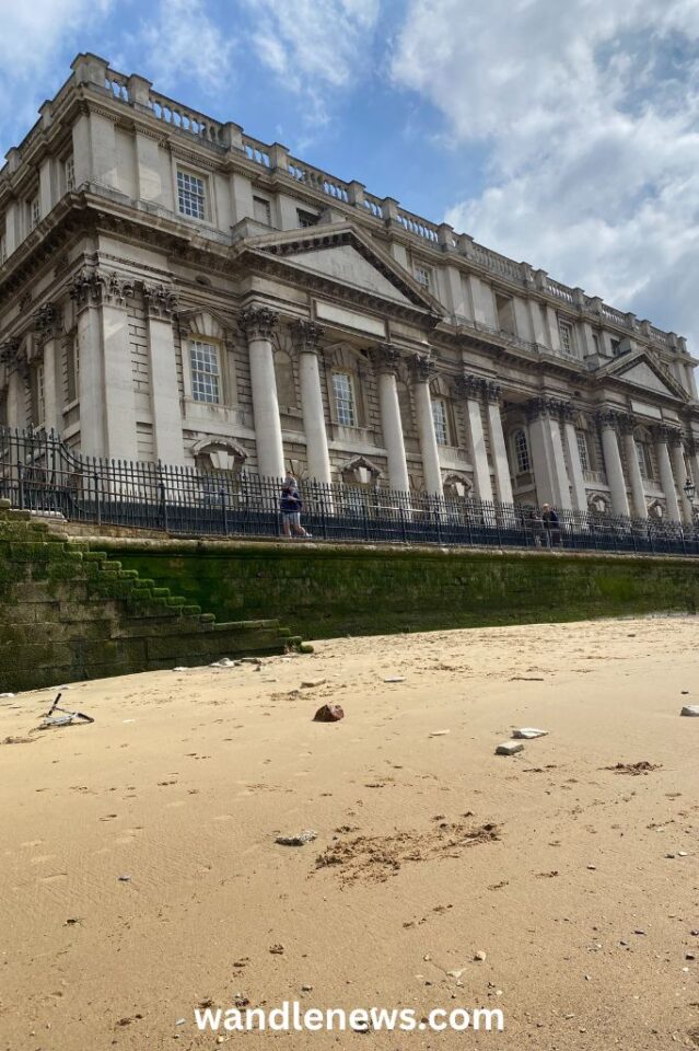 Greenwich Beach on the River Thames in London