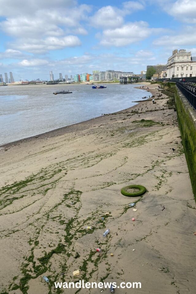 Greenwich Beach on the River Thames in London
