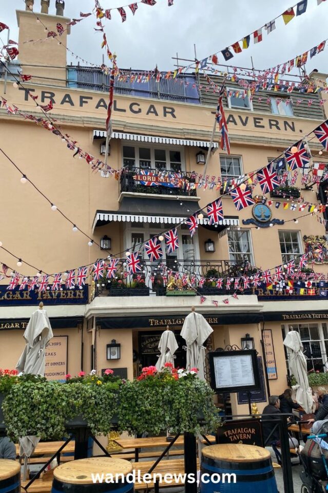 History of the Trafalgar Tavern Pub in Greenwich London